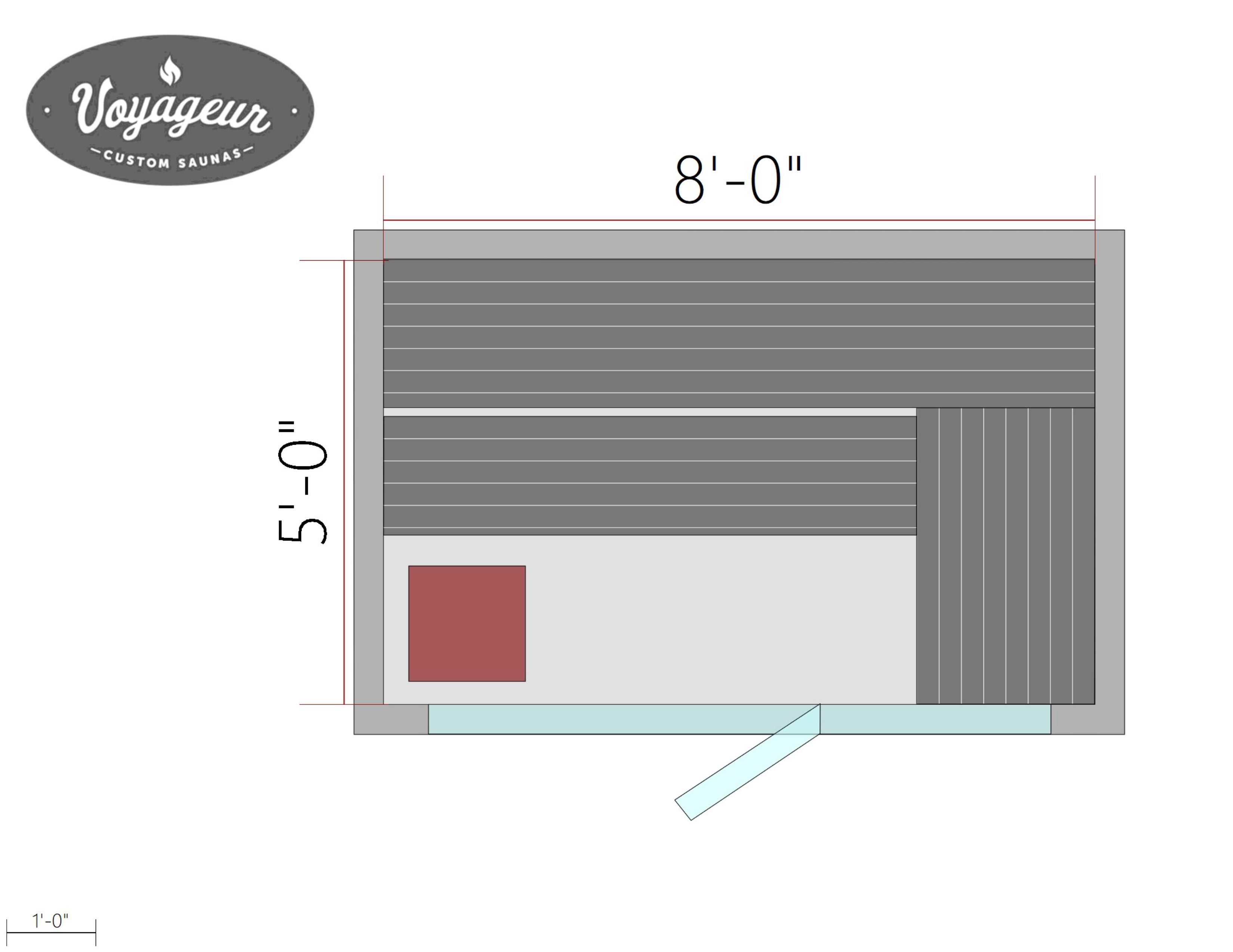 LARGE BATHROOM SAUNA – Voyageur Custom Saunas
